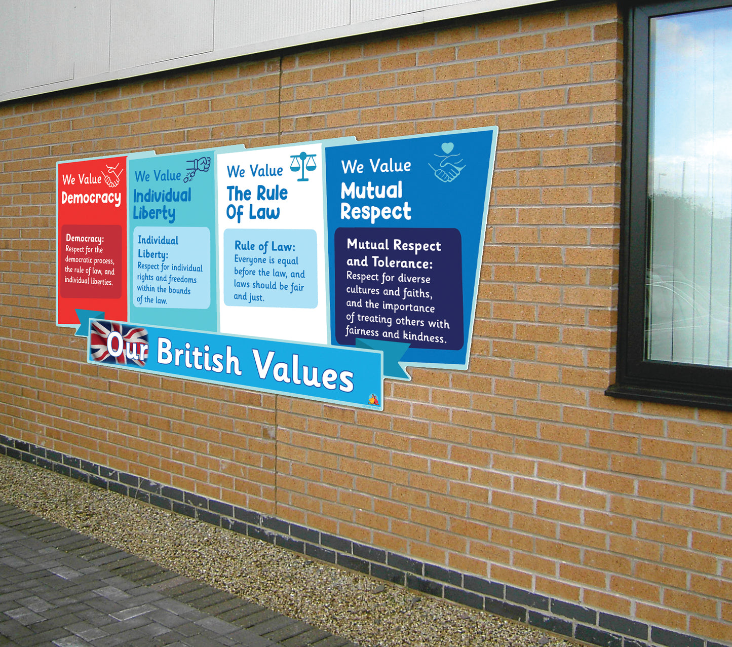 Our British Values - Playground Sign – Fred and Pete